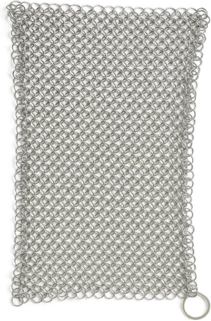 DTDF Cast Iron Scrubber, 8 Inch Stainless Steel Scrubber - DTDF Home